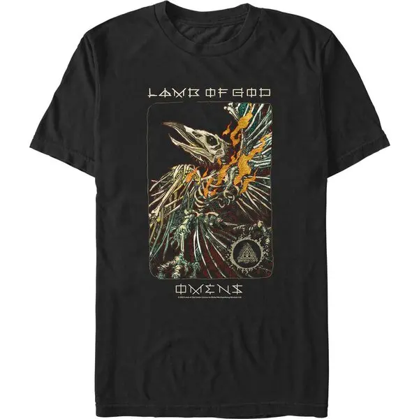 LAMB OF GOD Omens Poster Graphic T-shirt - Black