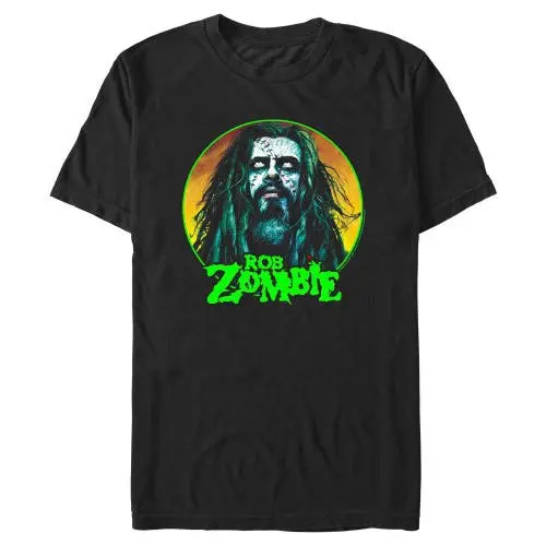 ROB ZOMBIE Undead Face Logo Graphic T-shirt - Black