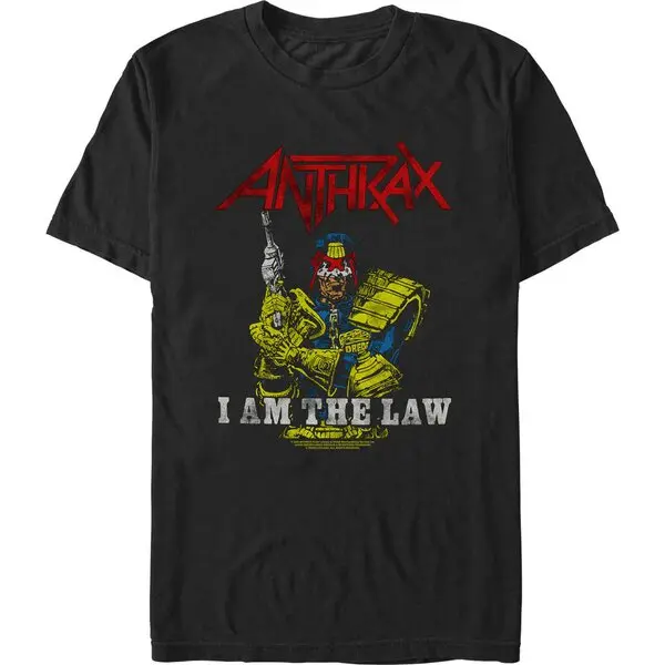 ANTHRAX Distressed I Am The Law Short Sleeve Graphic T-shirt