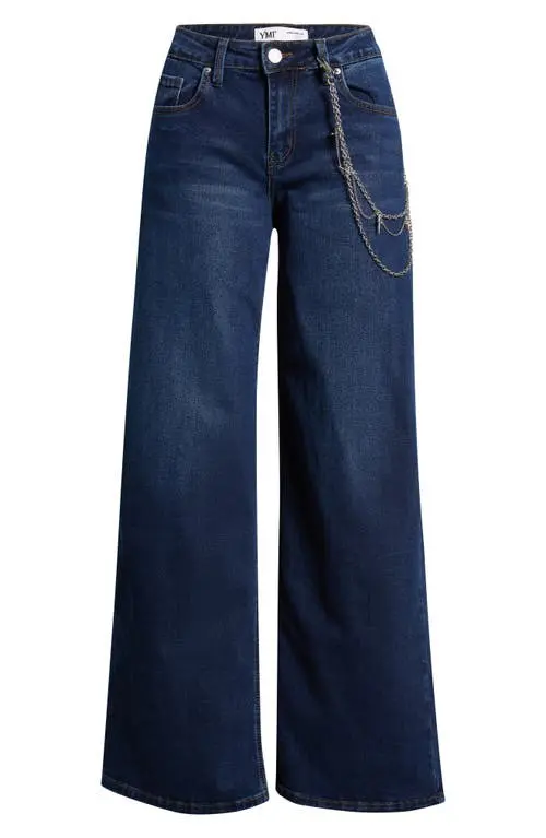 YMI Joey Cross Chain Baggy Wide Leg Jeans