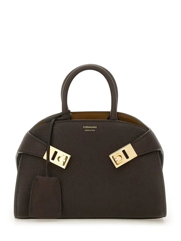 FERRAGAMO Borsa Hug Xs - Brown