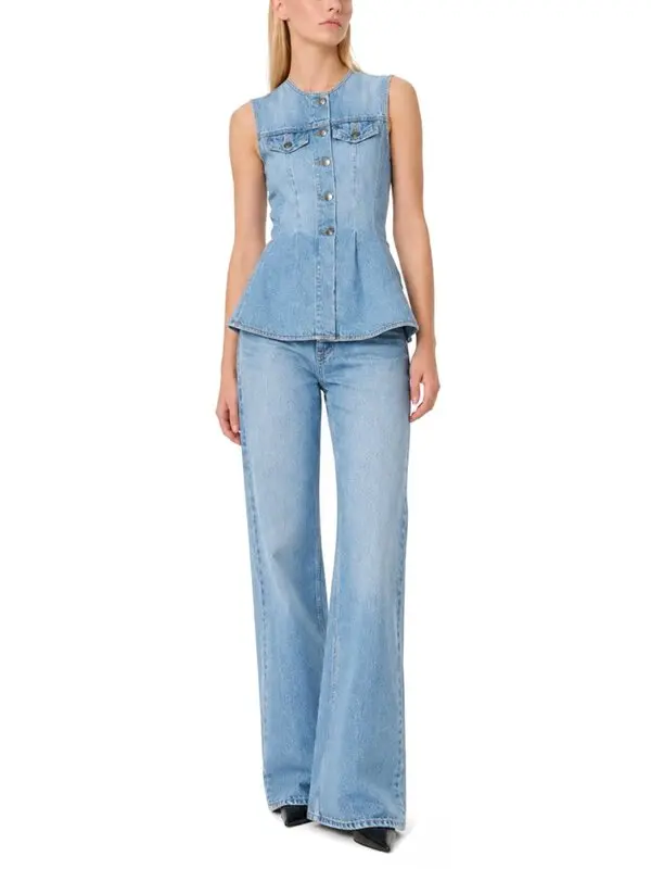ROTATE BY BIRGER CHRISTENSEN Denim Top