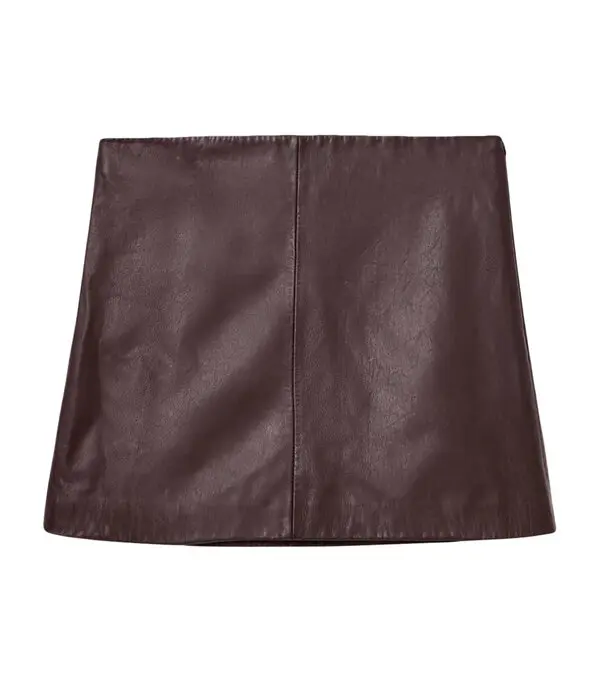 ALLSAINTS Nappa Leather Renai Mini Skirt