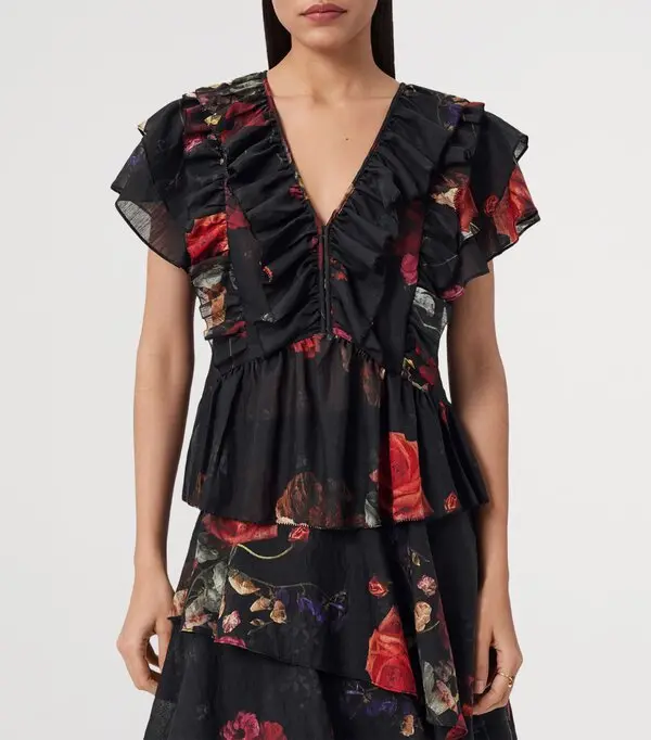 ALLSAINTS Floral Alma Top