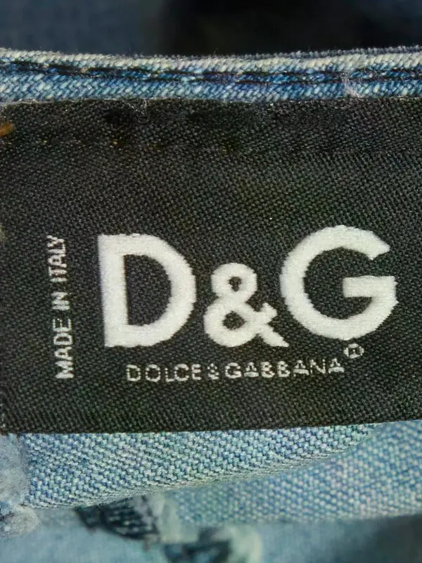 Dolce & Gabbana Open-back Denim Top