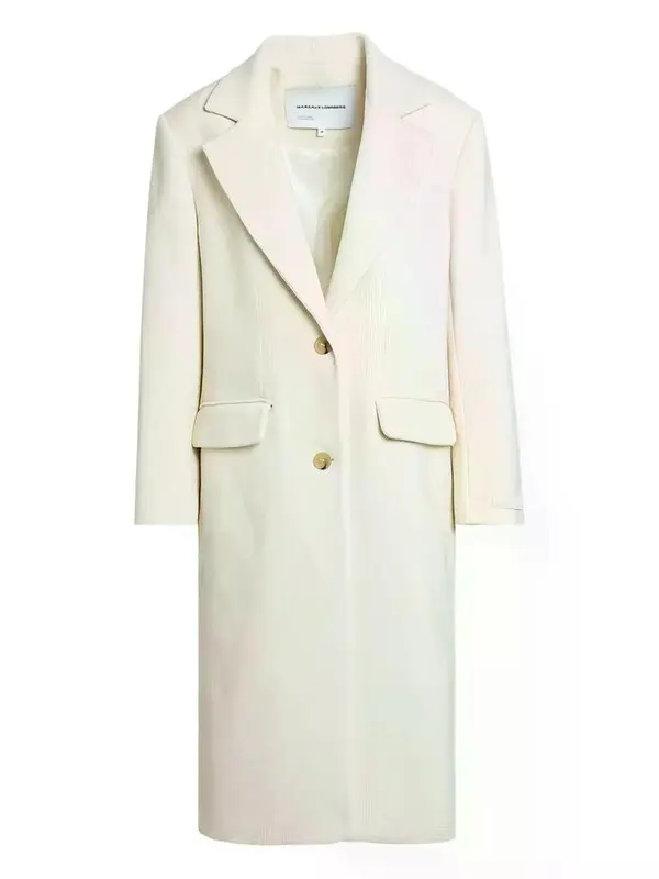 MARGAUX LONNBERG Single-breasted Coat - White