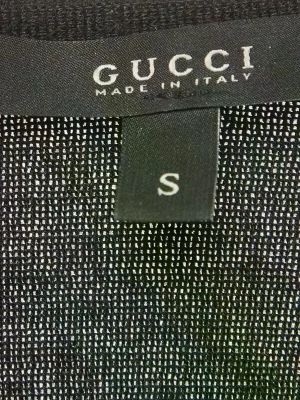 Gucci Cashmere Leather Open-front Jacket