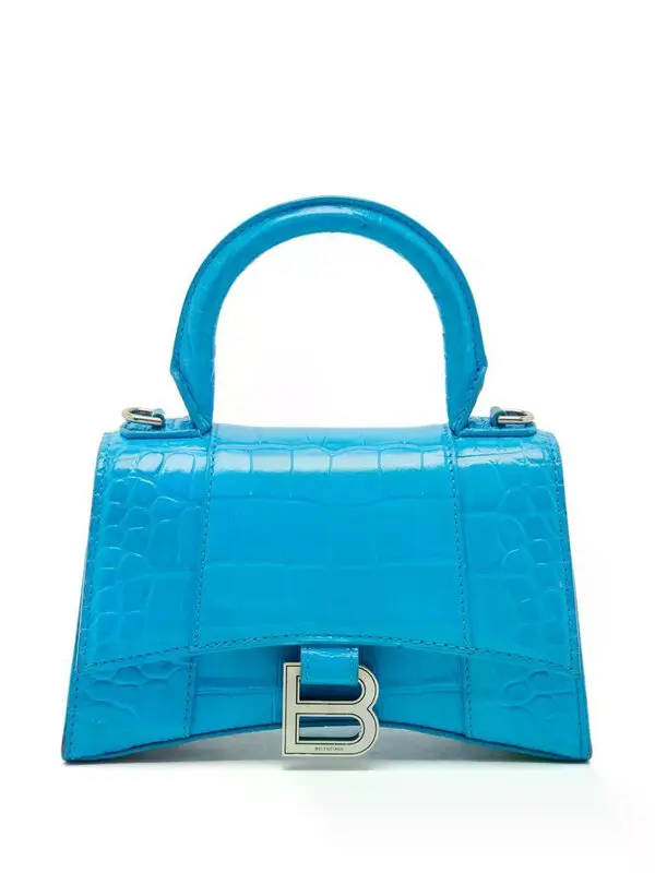 Balenciaga Hourglass Tote Bag - Blue