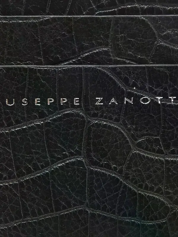 GIUSEPPE ZANOTTI Croc-embossed Leather Cardholder