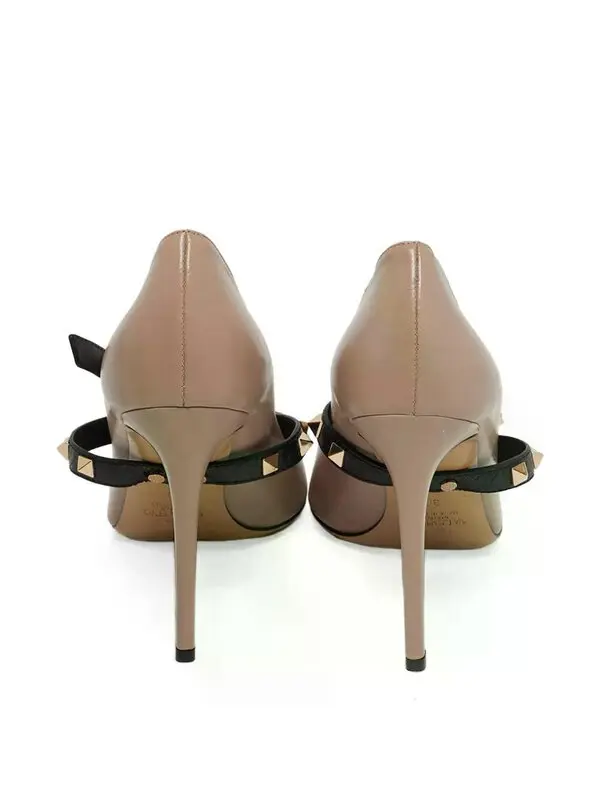 Valentino Garavani Rockstud Ankle Strap Pumps - Neutrals