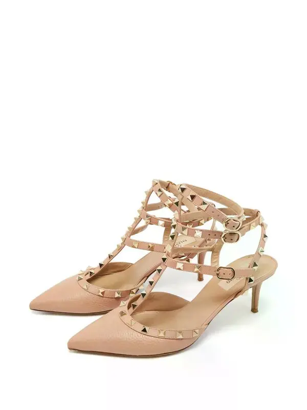 Valentino Garavani Rockstud Pointed-toe Pumps - Neutrals