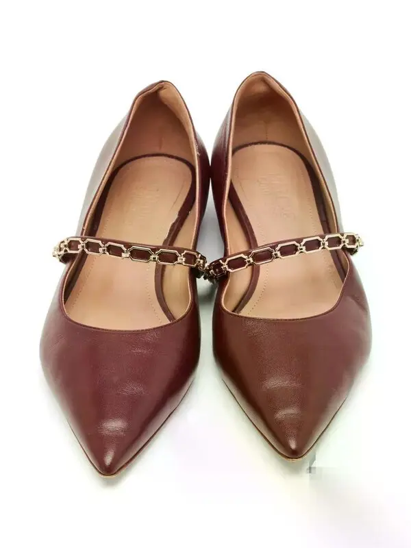 MALONE SOULIERS Virna Leather Ballet Flats