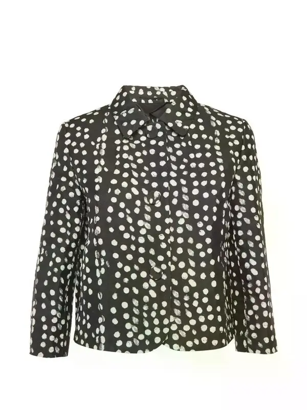 Max Mara Dotted Cropped Blazer