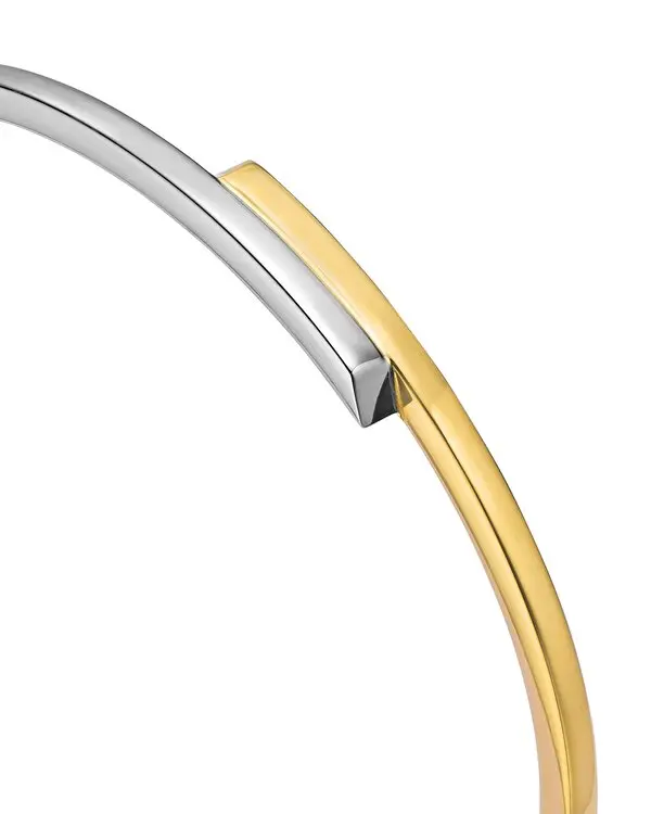 Bloomingdale'S Alberto Amati 14k White & Yellow Gold Bypass Bangle Bracelet