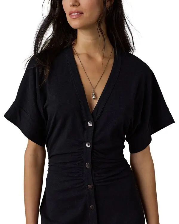 Faherty Brand Button Front Maxi Dress
