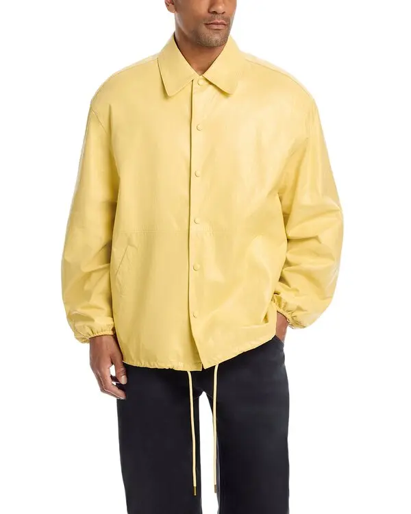 WILLY CHAVARRIA Leather Coach Jacket