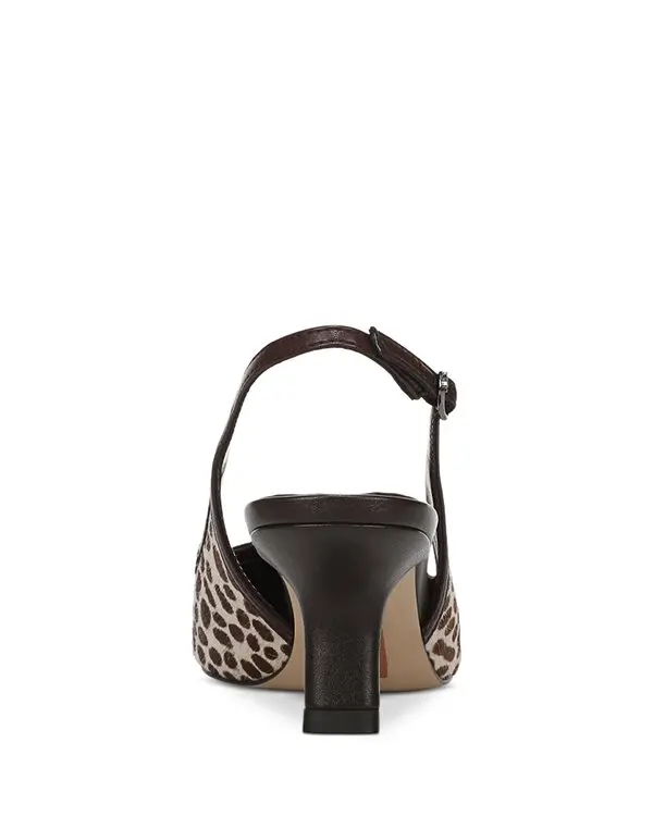 Sam Edelman Bianka Slingback Pumps - Chocolate Multi