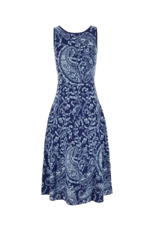 Etro Embroidered Knit Dress - Multicolor