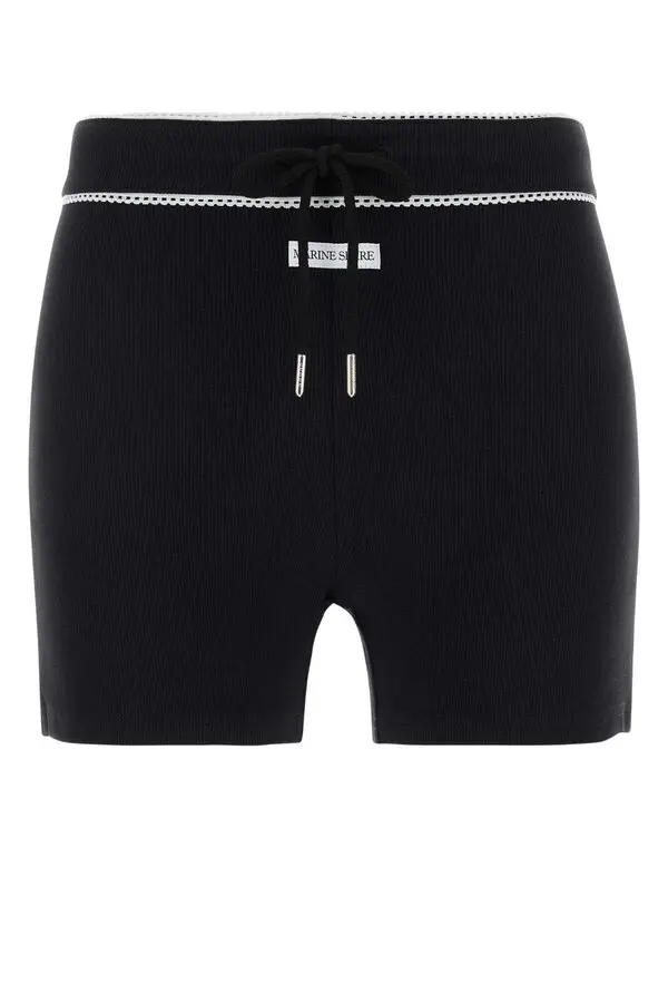 MARINE SERRE Stretch Cotton Shorts