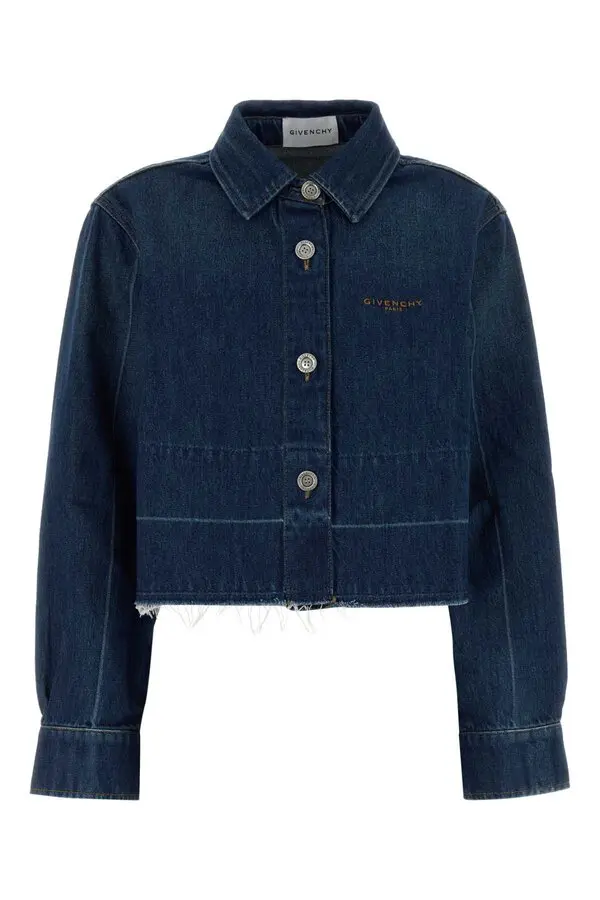 Givenchy Raw Edge Denim Shirt - Multicolor