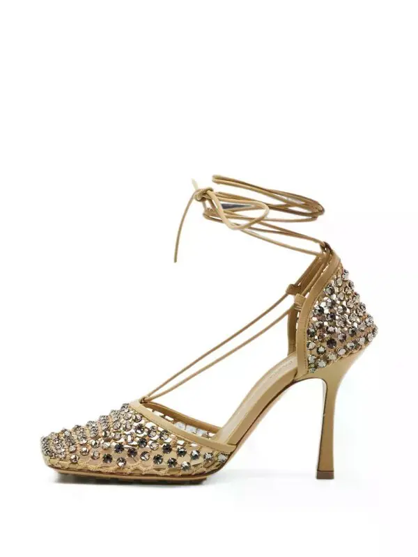 Bottega Veneta Stretch Crystal-embellished Pumps