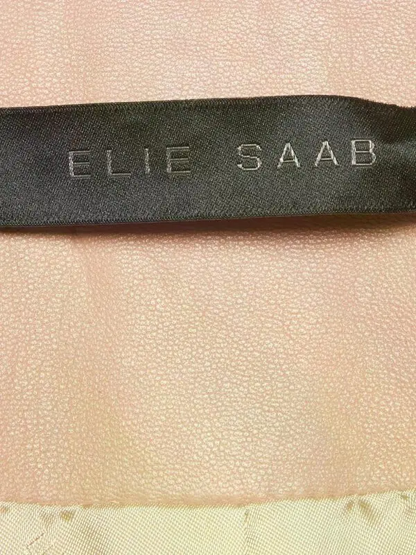 Elie Saab Leather Cross-over Jacket