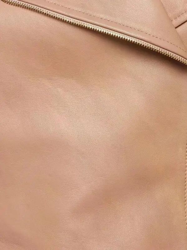 Elie Saab Leather Cross-over Jacket
