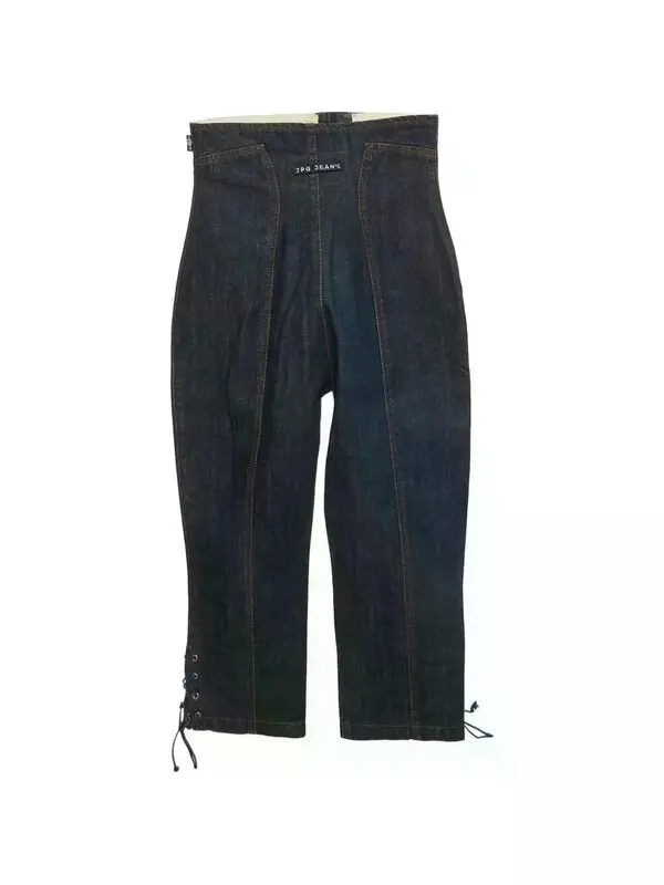 JEAN PAUL GAULTIER Lace-up High-waisted Jeans