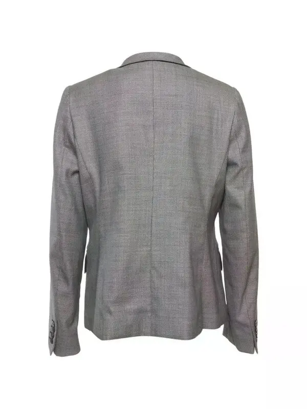 Max Mara Single-breasted Blazer In Birdseye