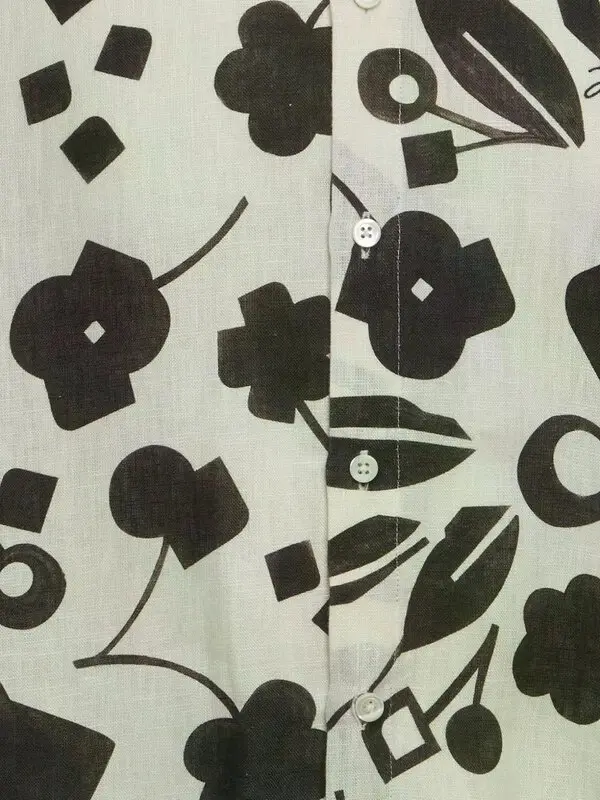 Jacquemus Simon Floral-print Shirt - White