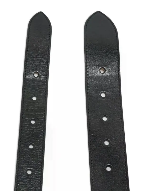 Alexander McQueen Double Buckle Belt - Black