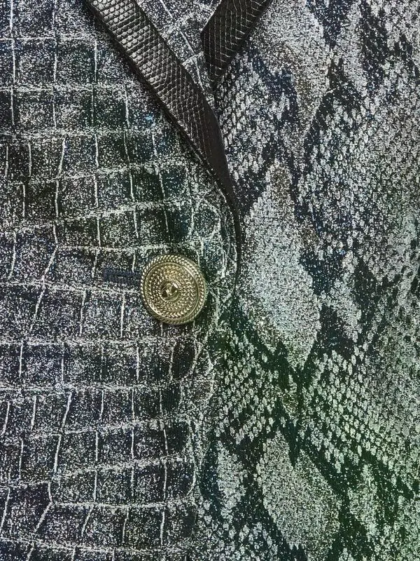 Just Cavalli Snakeskin Jacquard Blazer