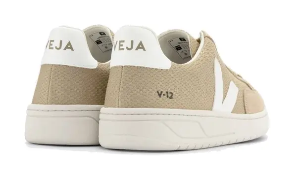 VEJA V-12 Vegan Alveomesh 'dune White