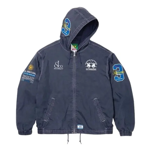 Supreme X La Martina Lightweight Hooded Jacket - Navy