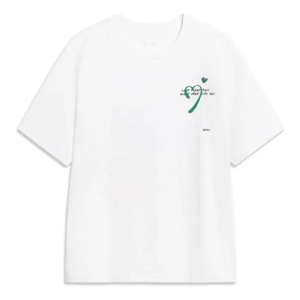 LI-NING Heart Graphic T-shirt - White