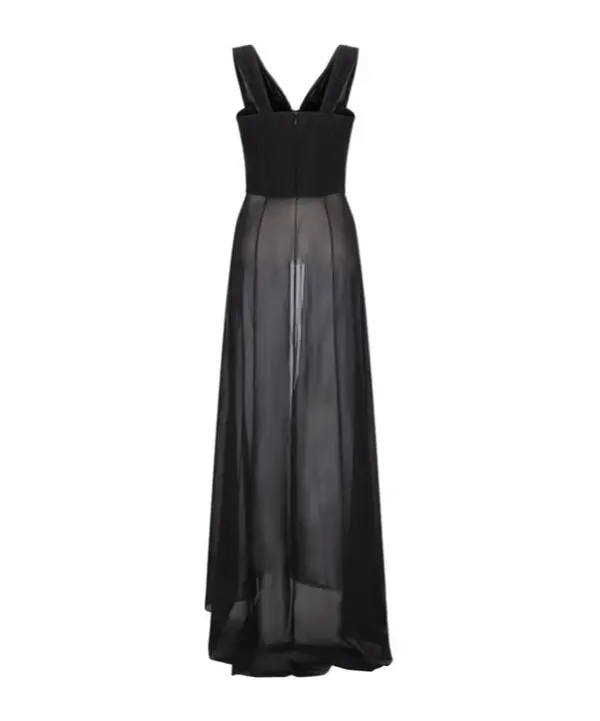 Giuseppe Di Morabito Sheer Corset Maxi Dress