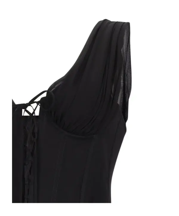 Giuseppe Di Morabito Sheer Corset Maxi Dress