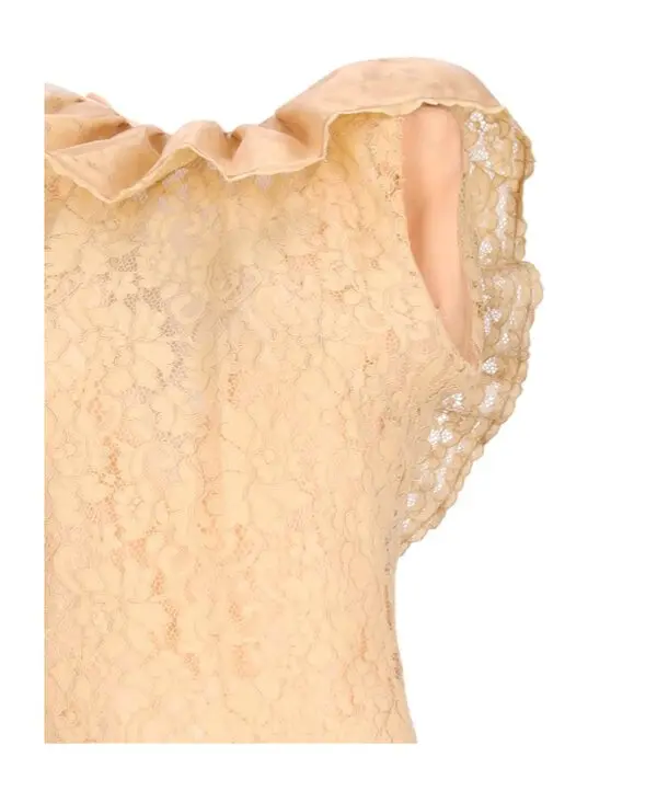 Giuseppe Di Morabito Ruffled Lace-overlay Dress