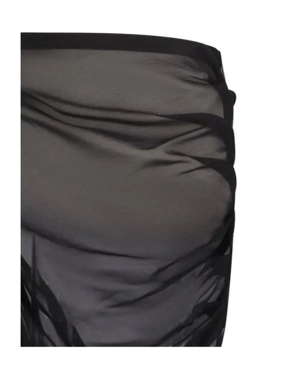 Giuseppe Di Morabito Ruched Draped Silk Maxi Skirt
