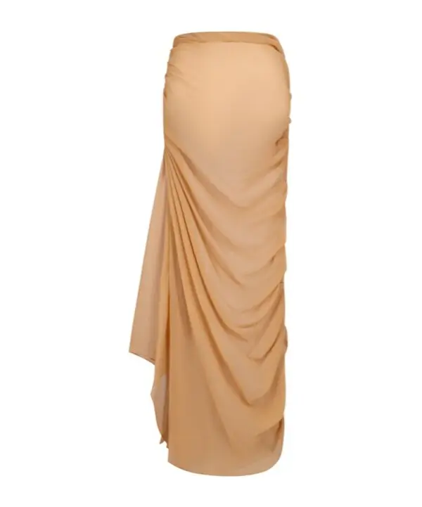 Giuseppe Di Morabito Draped Silk Maxi Skirt