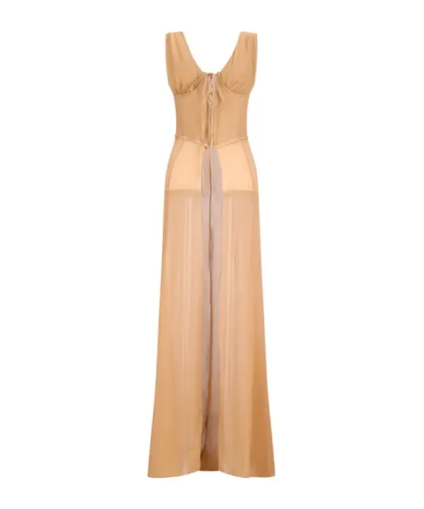 Giuseppe Di Morabito Sleeveless Lace-up Top - Nude