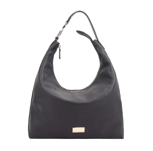 PAUL COSTELLOE Ebro Leather Shoulder Bag Jet