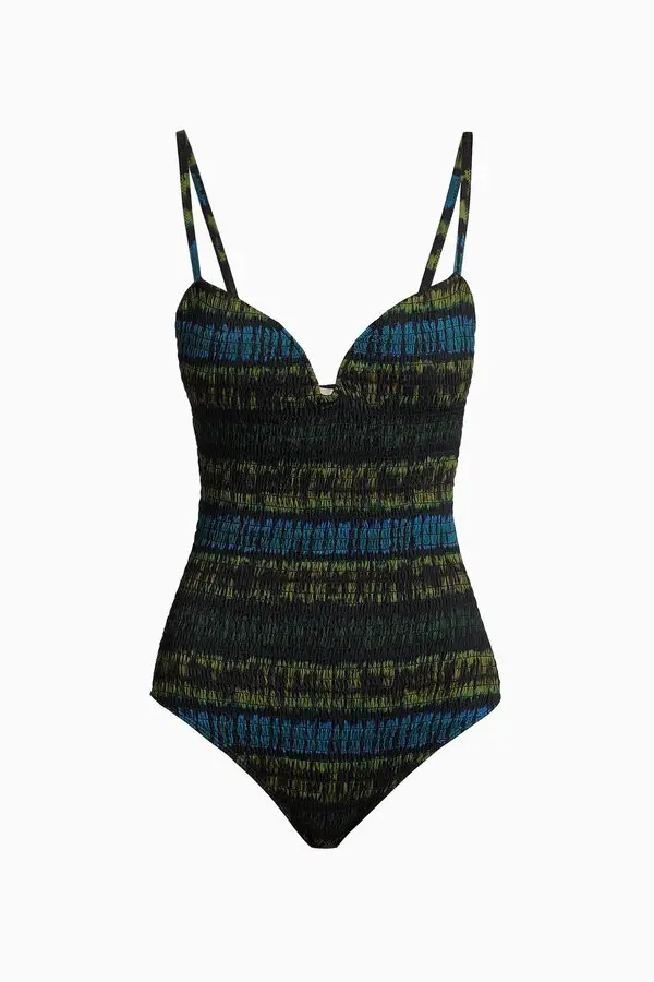 Ulla Johnson Biarritz Smocked Maillot