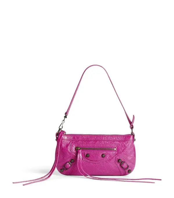 Balenciaga Lambskin Le City Pouch - Purple