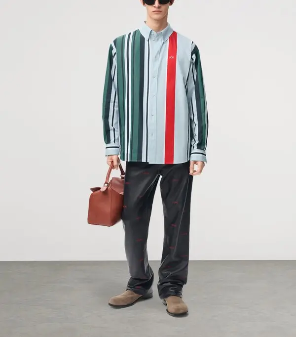 Loewe Stripe Print Shirt - Blue
