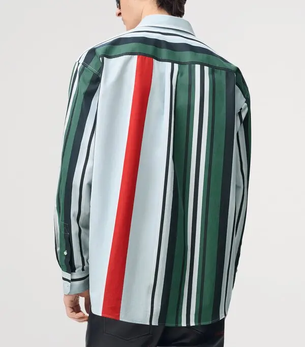 Loewe Stripe Print Shirt - Blue