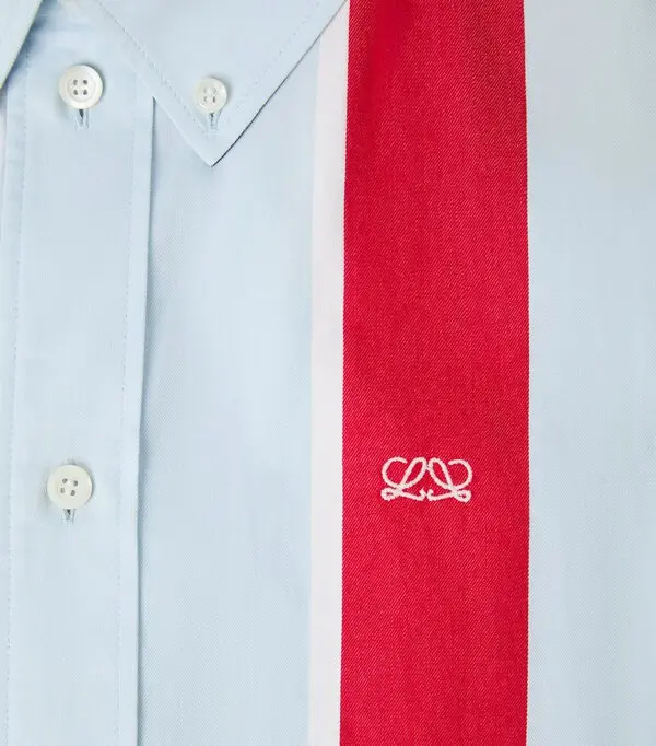Loewe Stripe Print Shirt - Blue