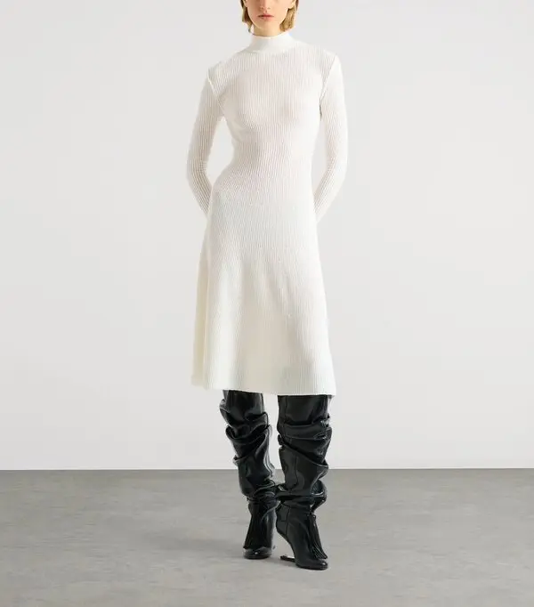 Balmain Rib-knit Maxi Dress