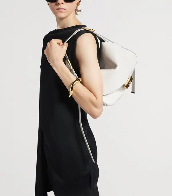 Balenciaga Lambskin Clicca Shoulder Bag - Pink