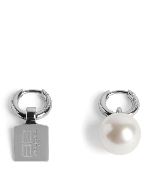Balenciaga Malibu Pearl Earrings - Yellow